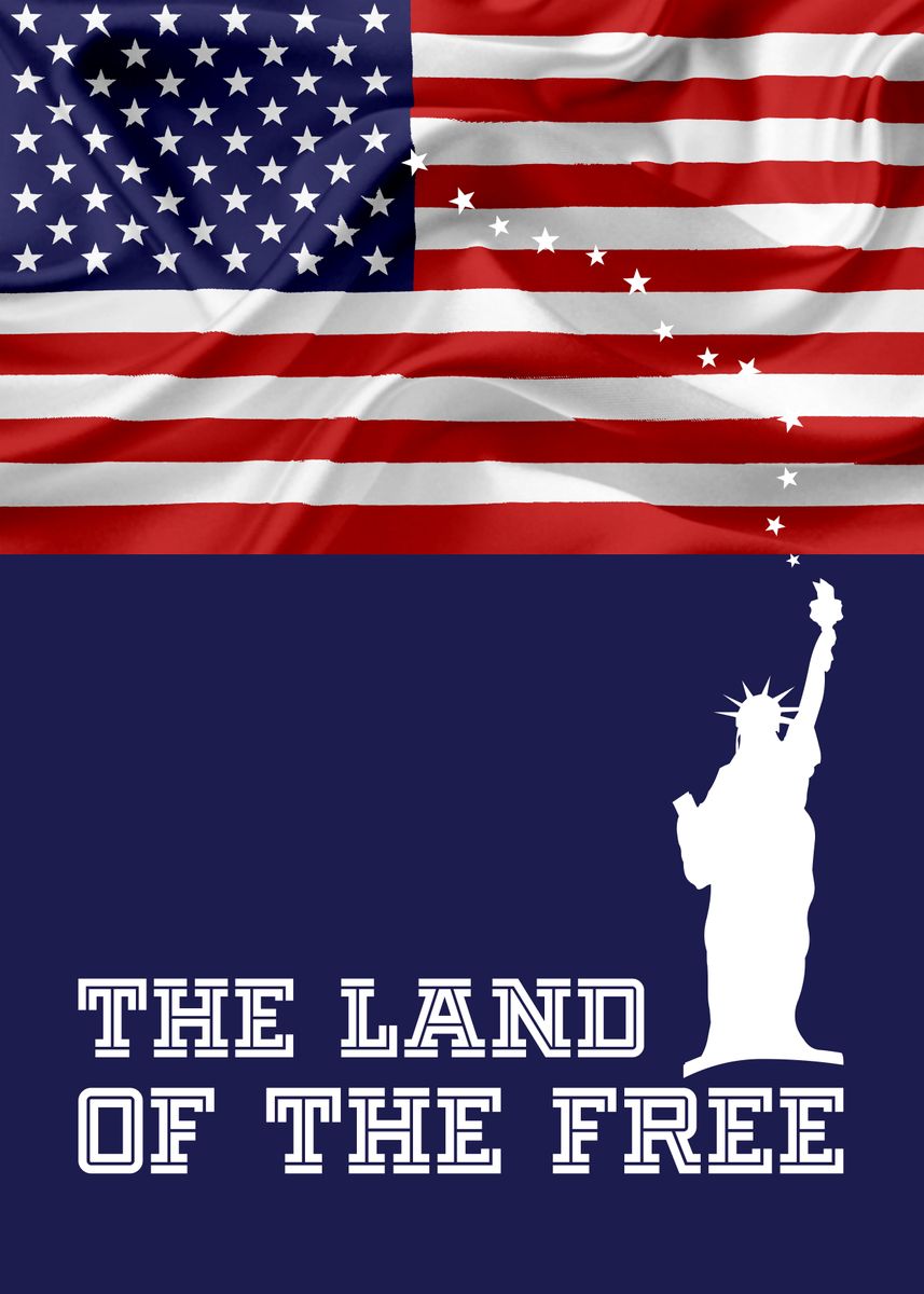 'The Land Of The Free' Poster by Art Ofphotos | Displate