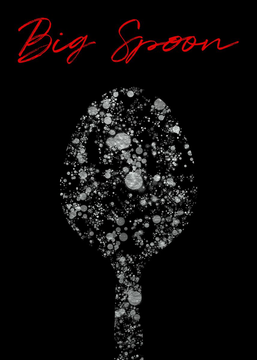 'Big Spoon Couple Poster' Poster, picture, metal print, paint by Poster ...
