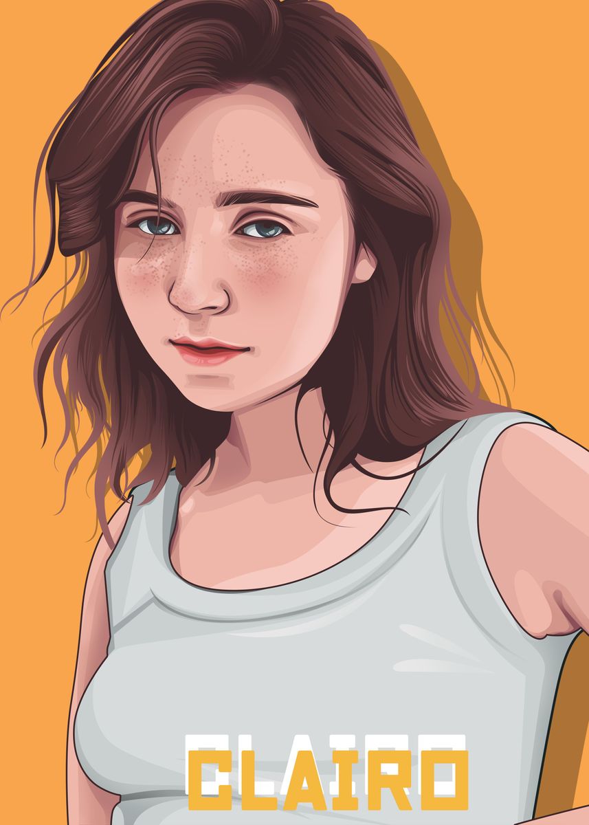 'CLAIRO' Poster, picture, metal print, paint by Freza Lucky | Displate