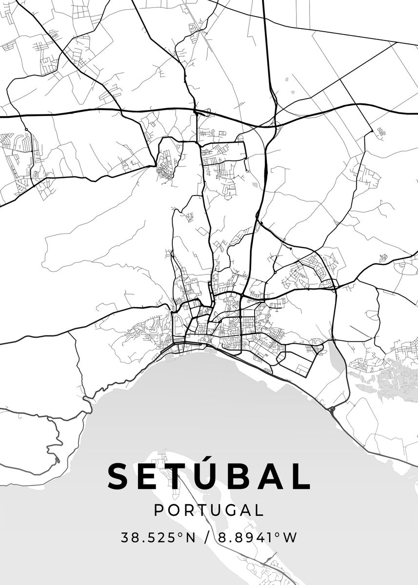 'Setubal Portugal' Poster, picture, metal print, paint by Conceptual ...