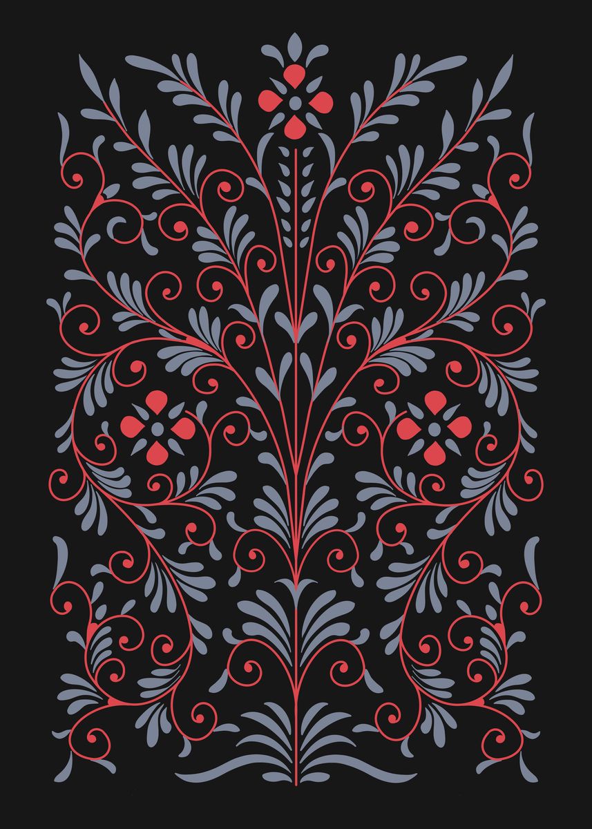 'Flower Folly No4' Poster, picture, metal print, paint by RogueDesign ...