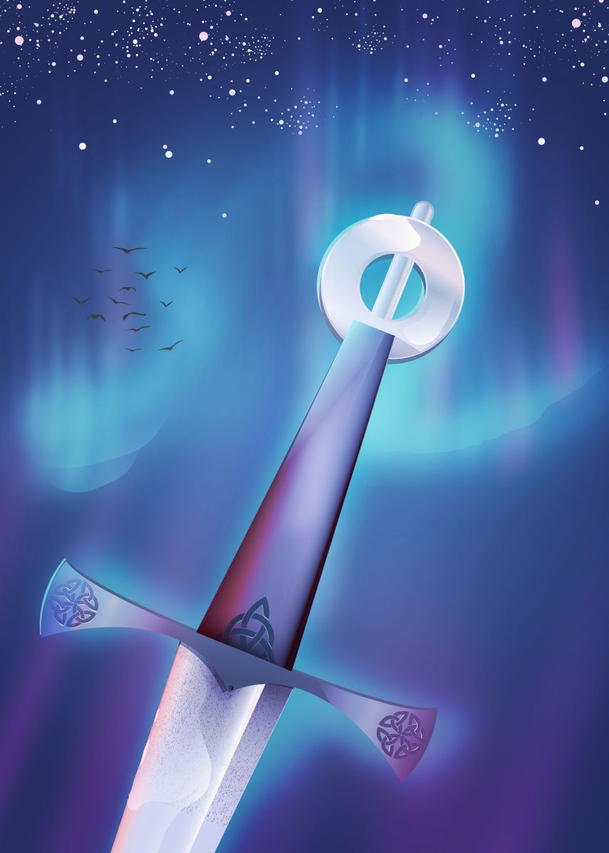 'Medieval Sword ' Poster, picture, metal print, paint by David Green ...