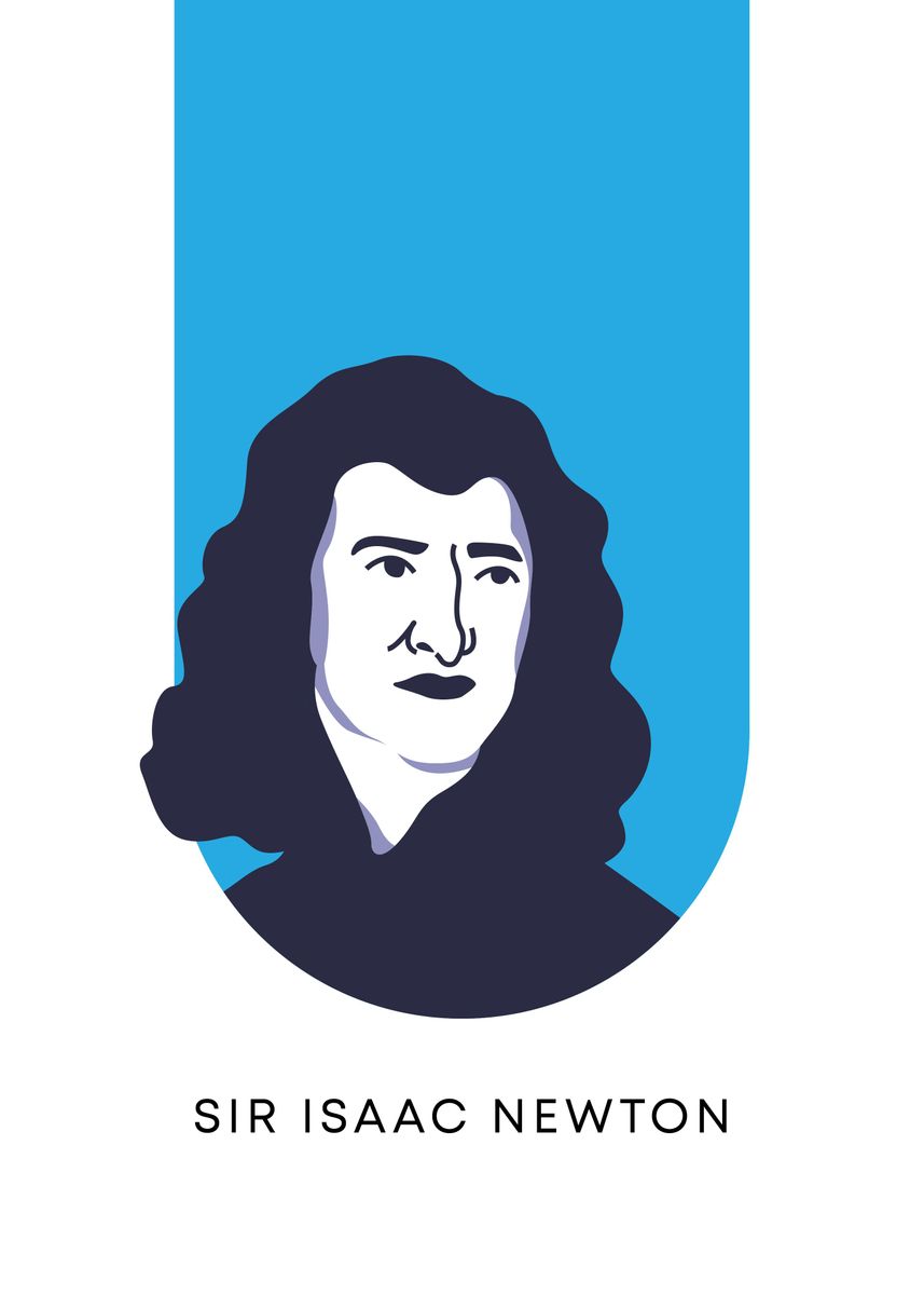 'Sir Isaac Newton' Poster, picture, metal print, paint by Aspiringswine ...