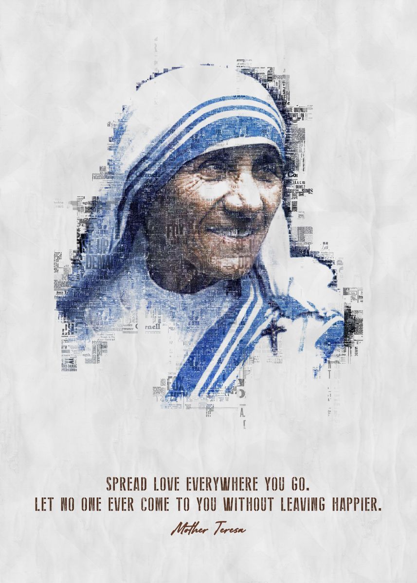 'Mother Teresa' Poster, picture, metal print, paint by Most Popular ...