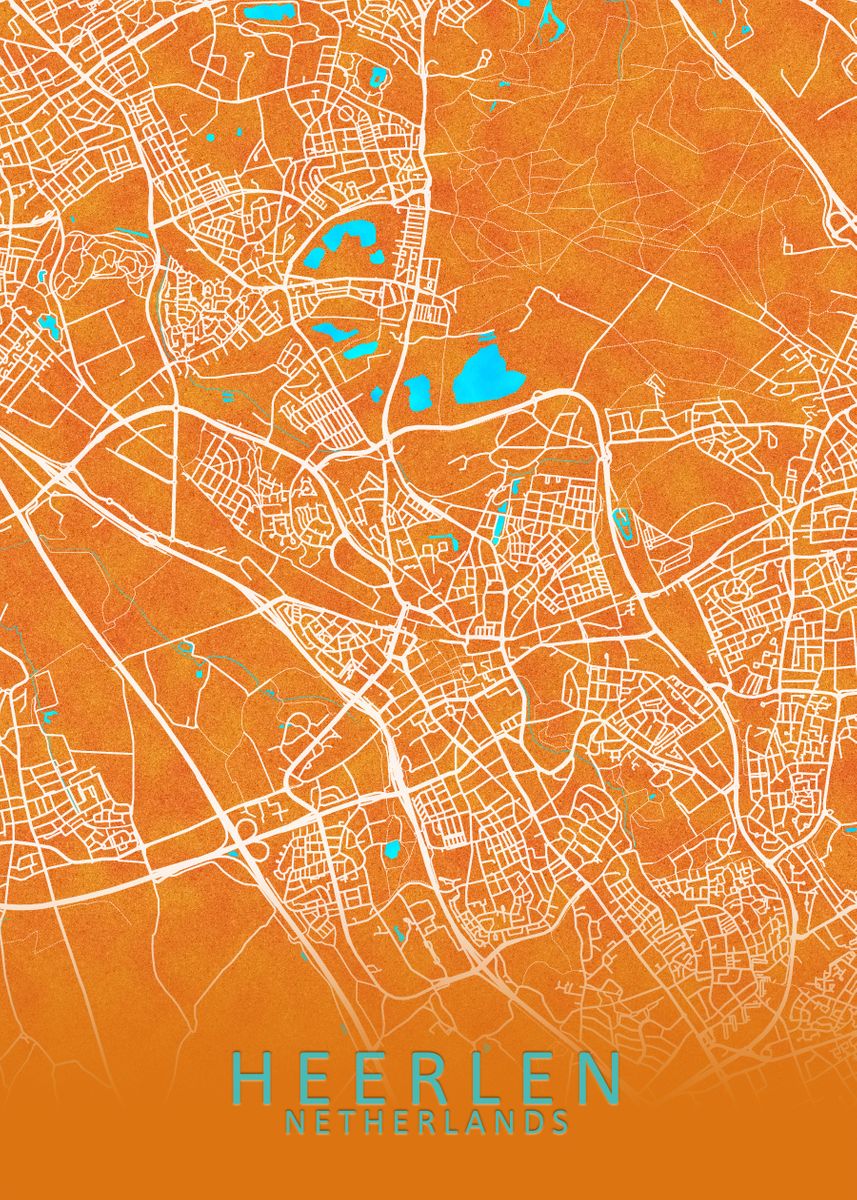 'Heerlen Netherlands City' Poster, picture, metal print, paint by City ...