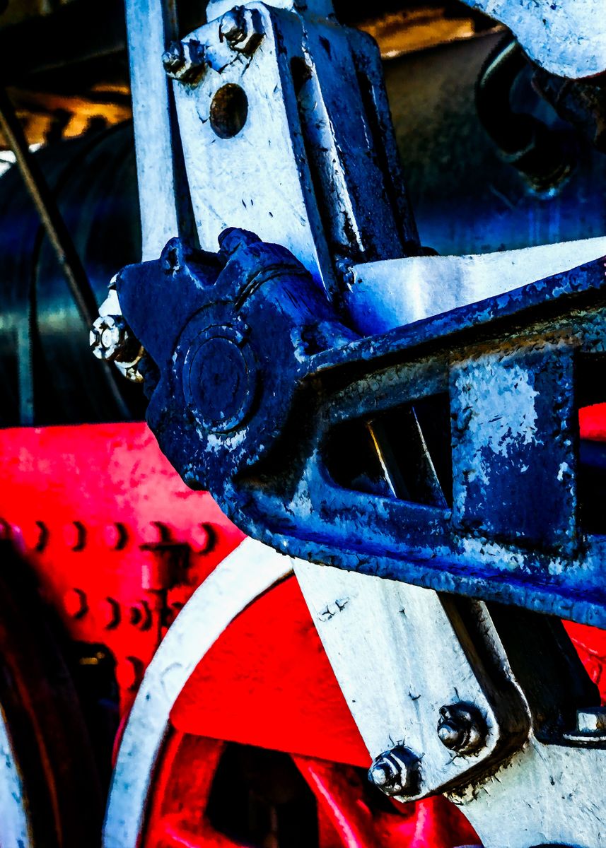 'Old Locomotive Valve Gear' Poster, picture, metal print, paint by Art ...