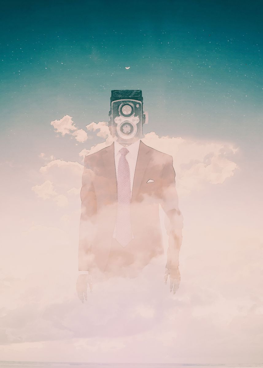 'Robot Painting Poster Art' Poster, picture, metal print, paint by ...