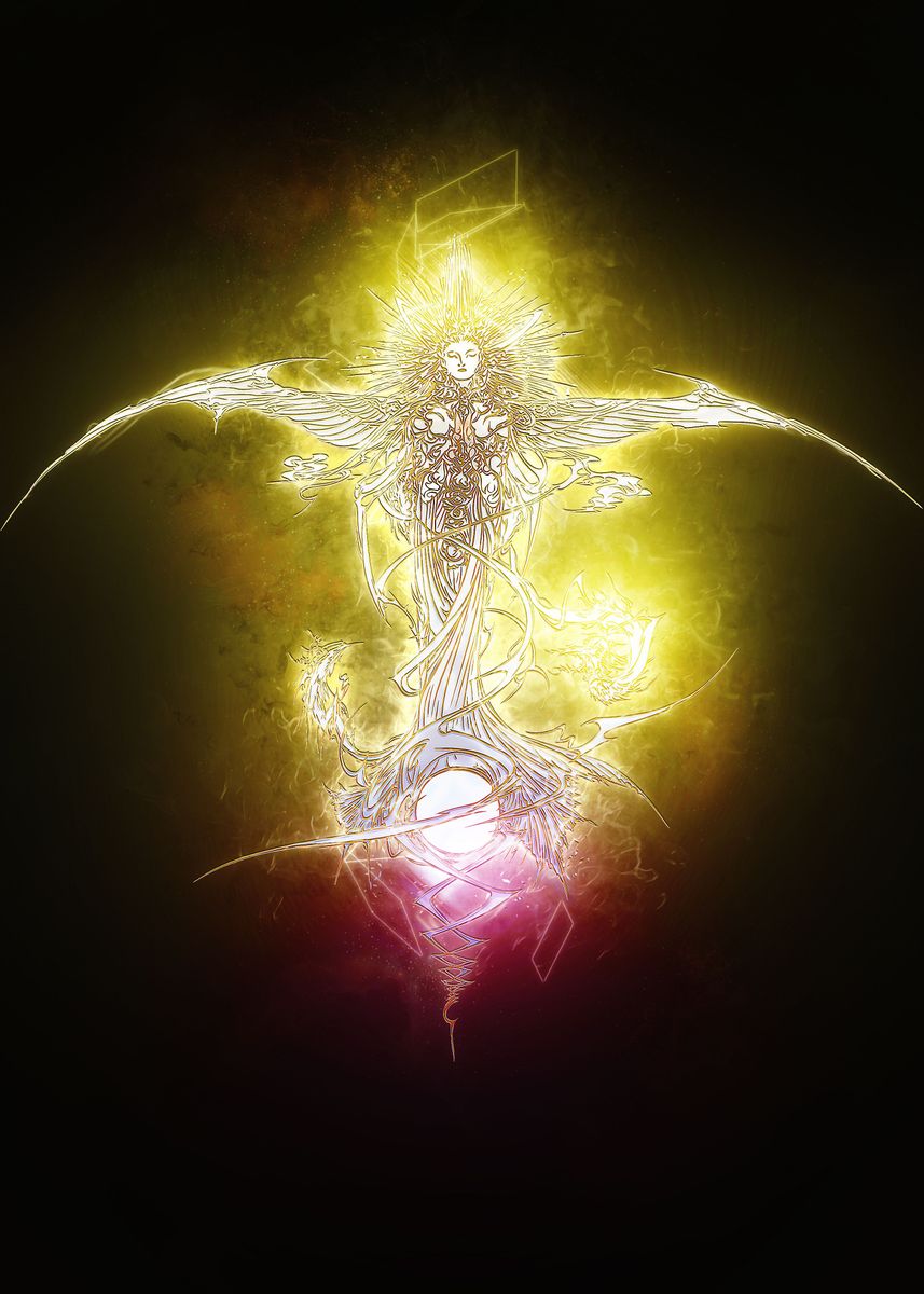 'Fabula Nova Crystallis' Poster, picture, metal print, paint by Mr Penguin | Displate