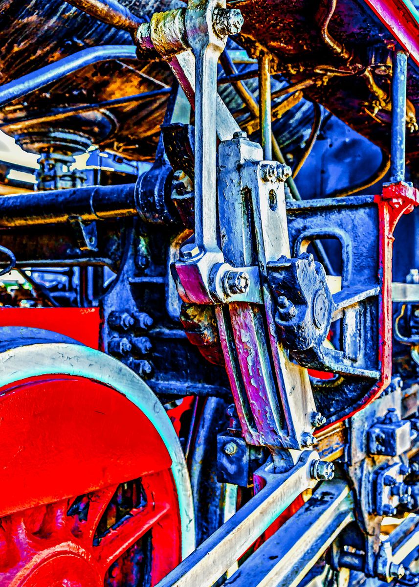 'Grunge Mechanical Drives' Poster by Art Ofphotos | Displate