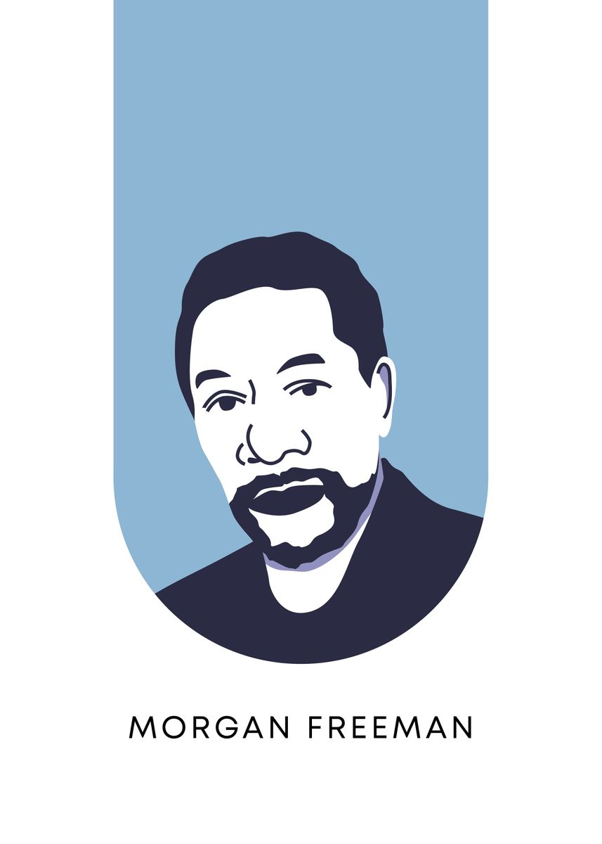 'Morgan Freeman' Poster by Aspiringswine | Displate