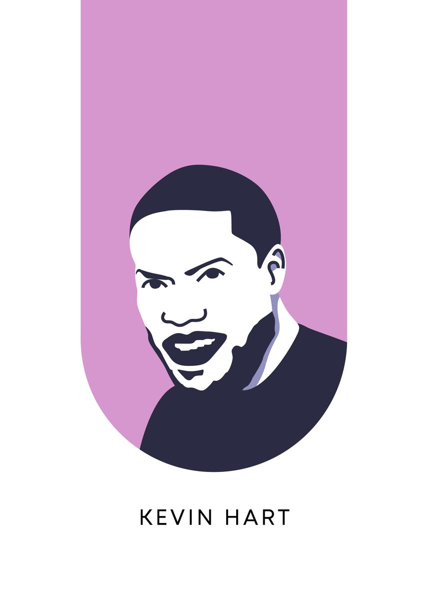 'Kevin Hart' Poster, picture, metal print, paint by Aspiringswine ...