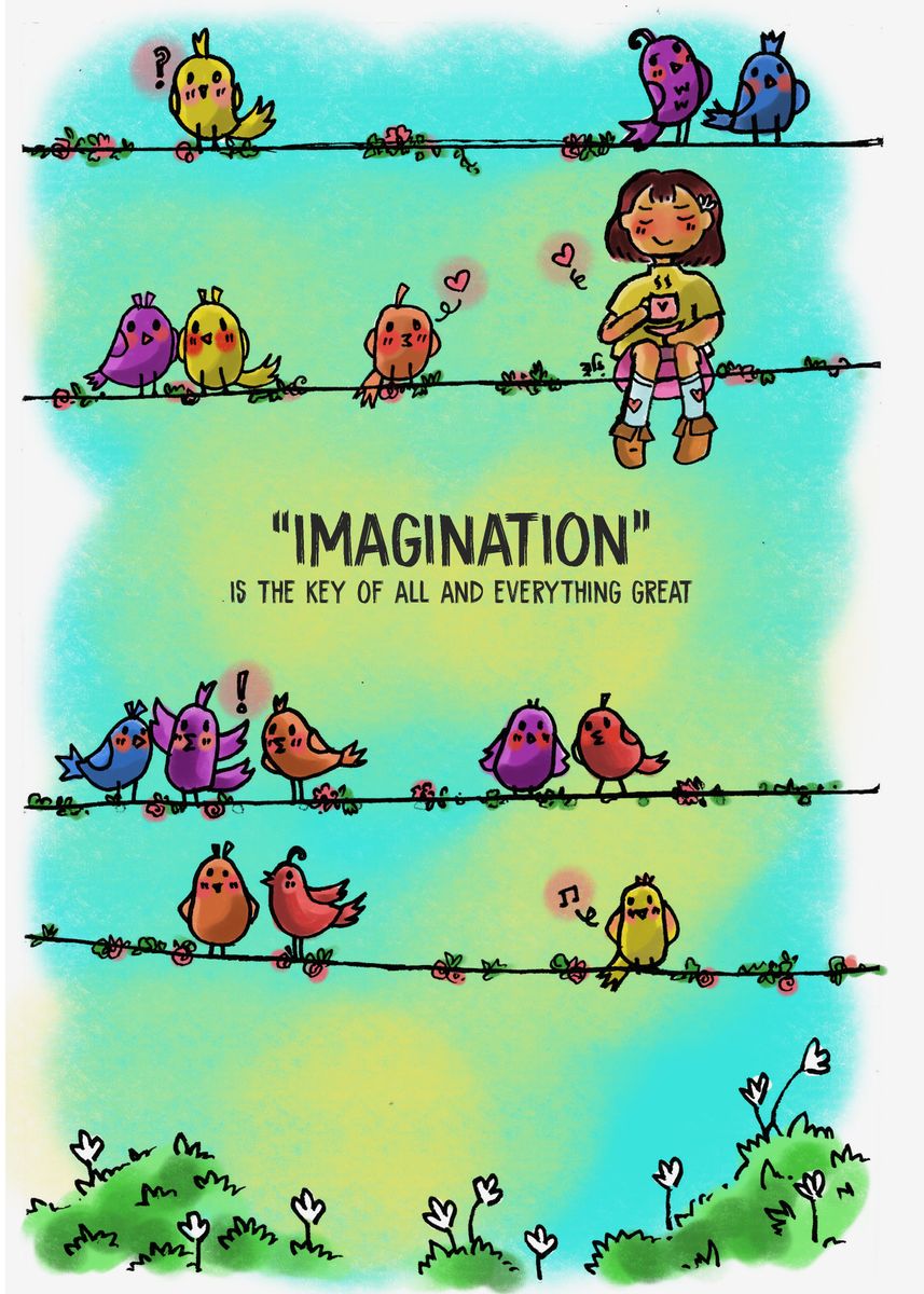 'imagination ' Poster, picture, metal print, paint by Chader Boori ...