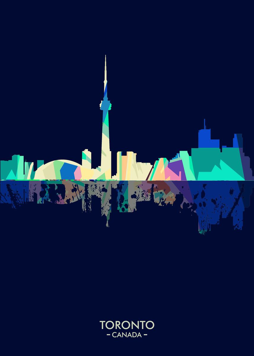 'Toronto city skyline' Poster, picture, metal print, paint by Ziartz ...