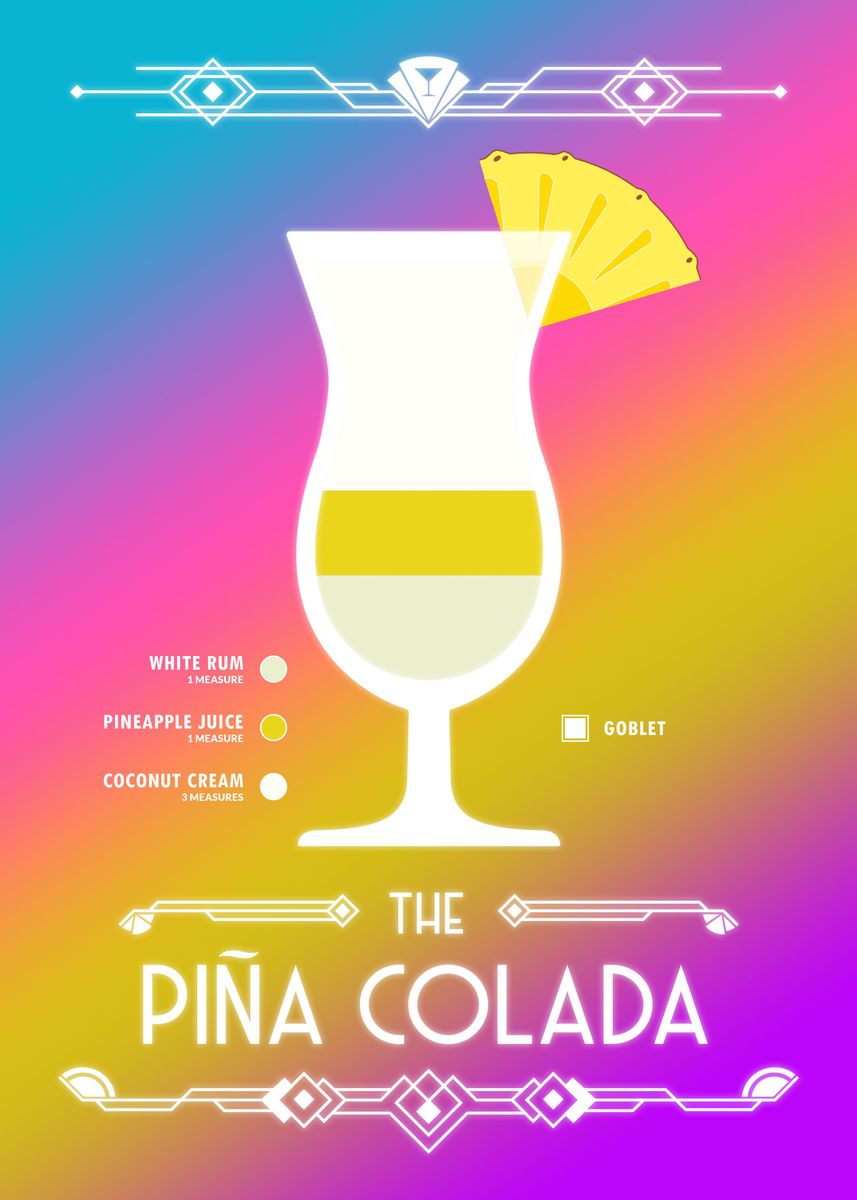 'Pina Colada' Poster by Bo Kev | Displate