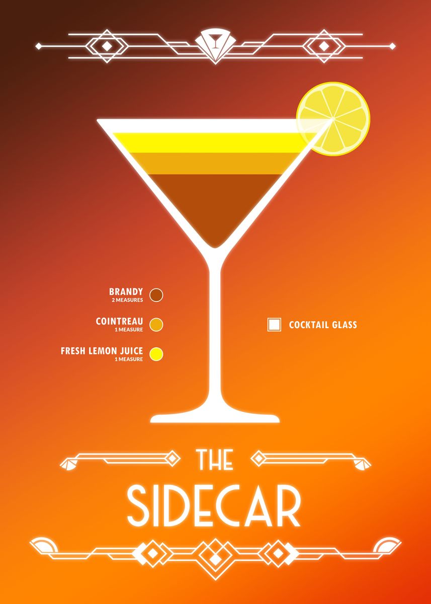 'Sidecar' Poster, picture, metal print, paint by Bo Kev | Displate