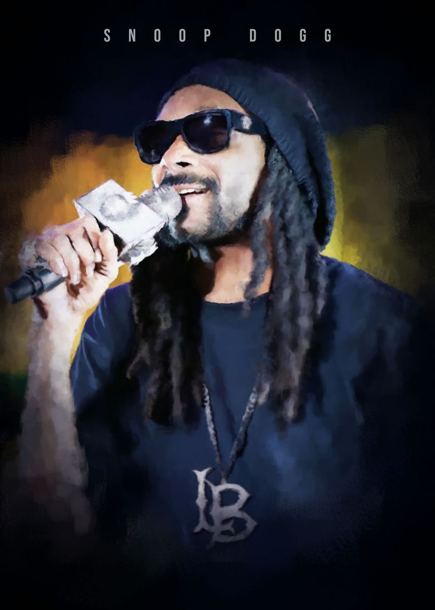 'Snoop Dogg' Poster, picture, metal print, paint by Benzon | Displate