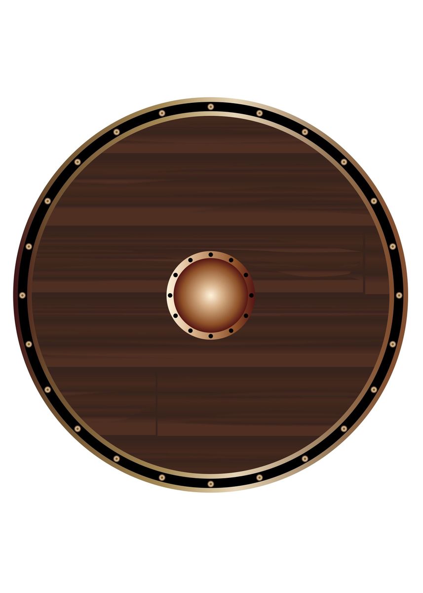 'Typical Viking Shield' Poster by HomeStead Digital | Displate