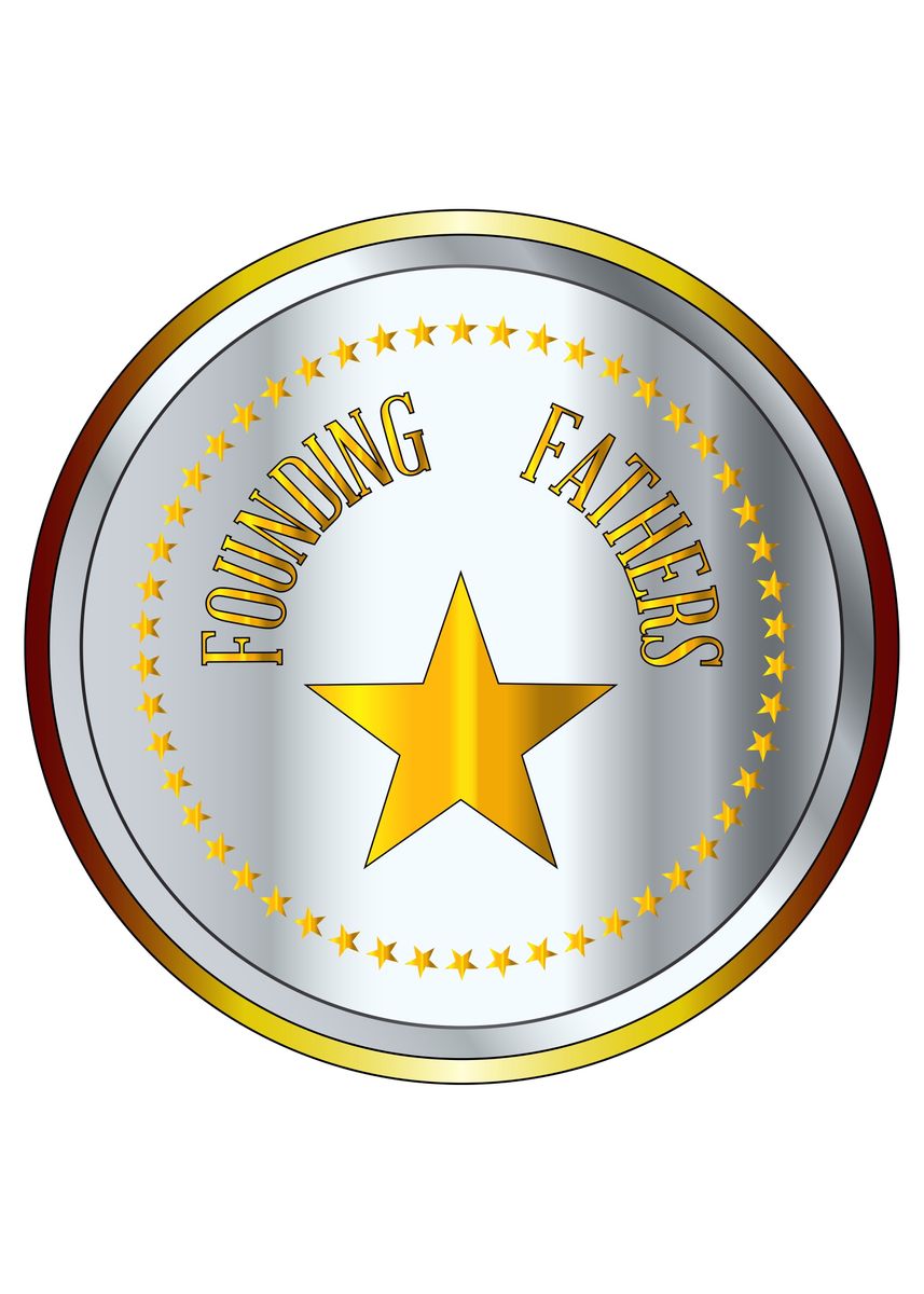 'Founding Fathers Stamp' Poster, picture, metal print, paint by ...