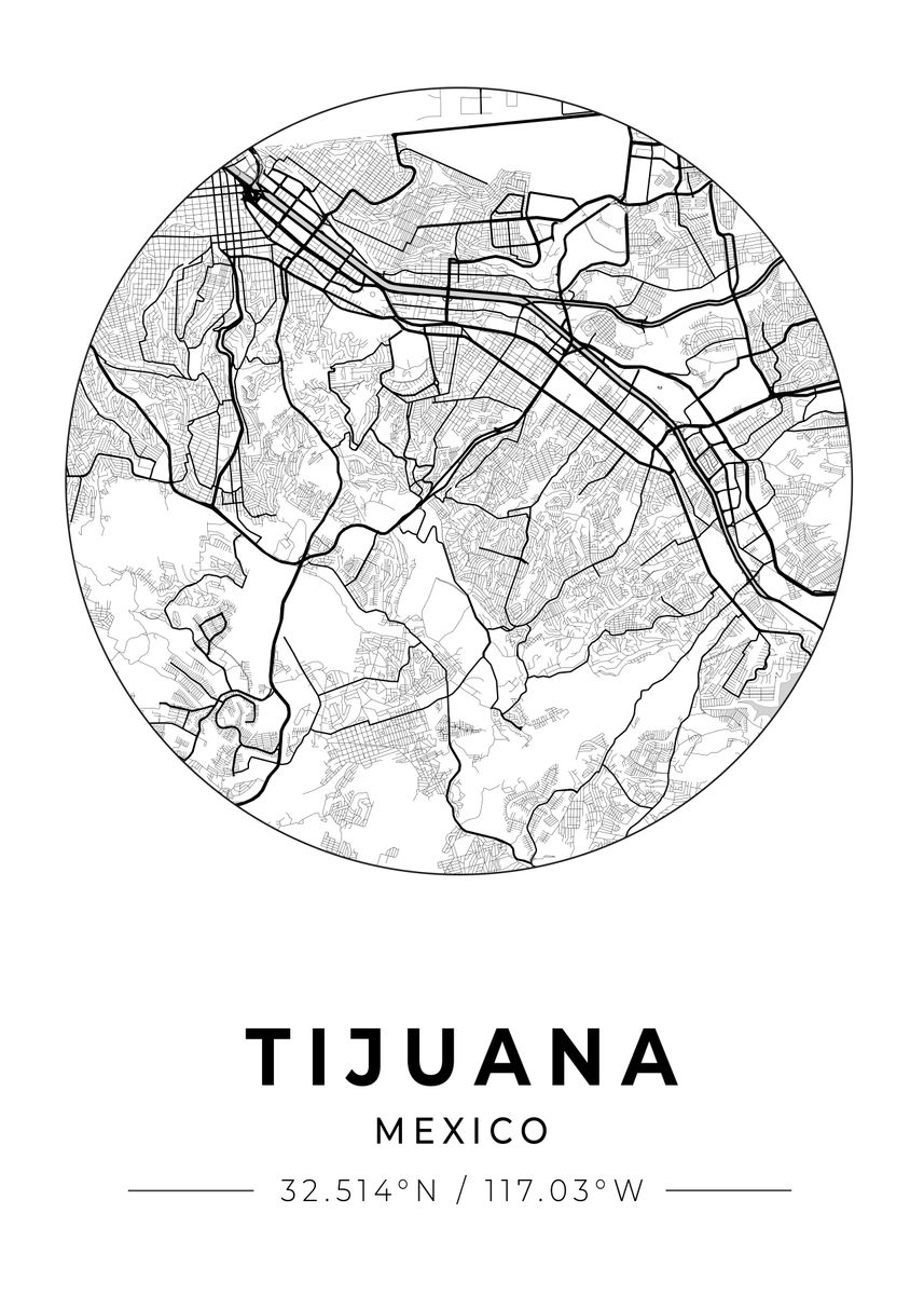 'Tijuana Mexico' Poster by Conceptual Photography | Displate