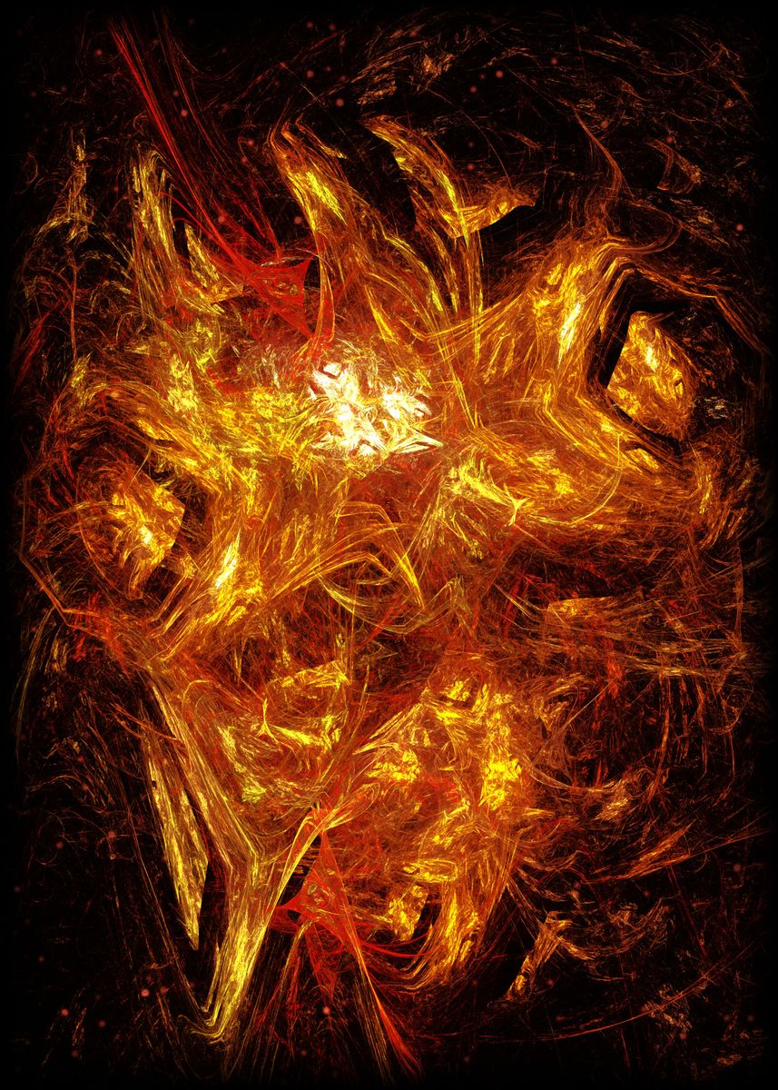 'Fireball' Poster by Sarcastic Design | Displate