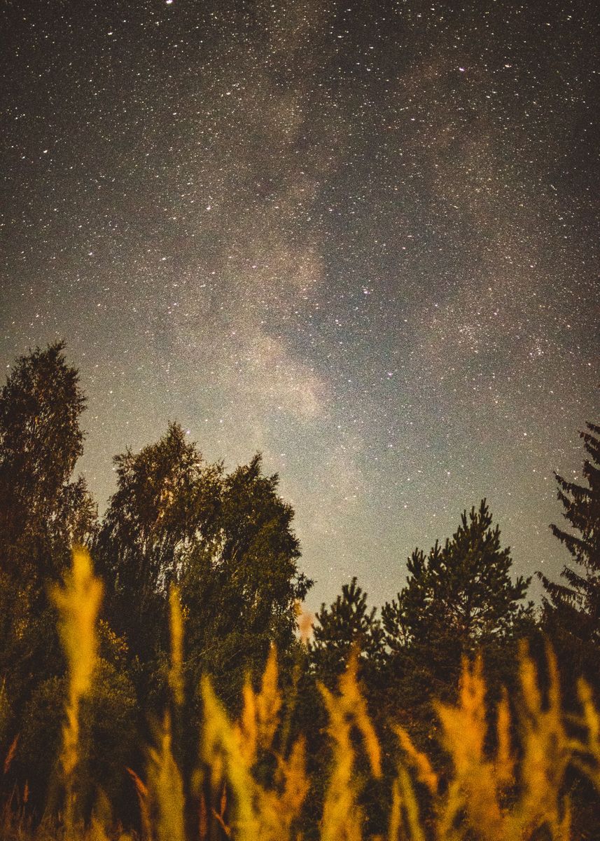 'Night sky' Poster, picture, metal print, paint by Ralfs Ābele | Displate