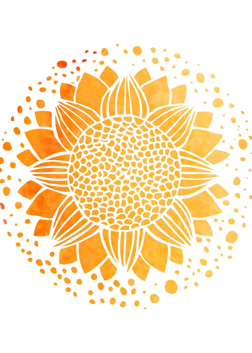 'Sun Mandala' Poster, picture, metal print, paint by Aloke Design ...