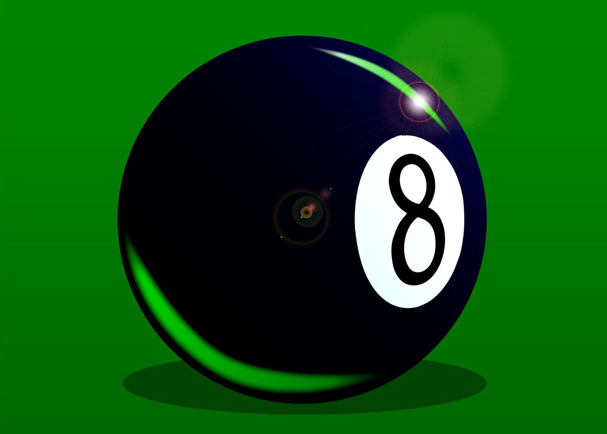 'Eight Ball' Poster by HomeStead Digital | Displate