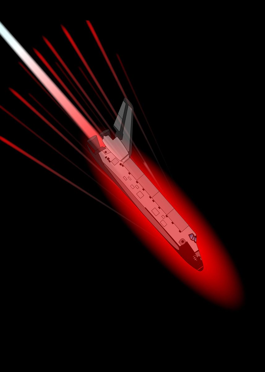 'Re Entry Spacecraft' Poster, picture, metal print, paint by HomeStead ...