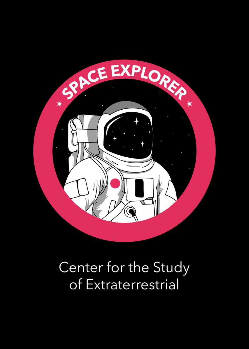 'Space explorer' Poster, picture, metal print, paint by Lucky Art ...