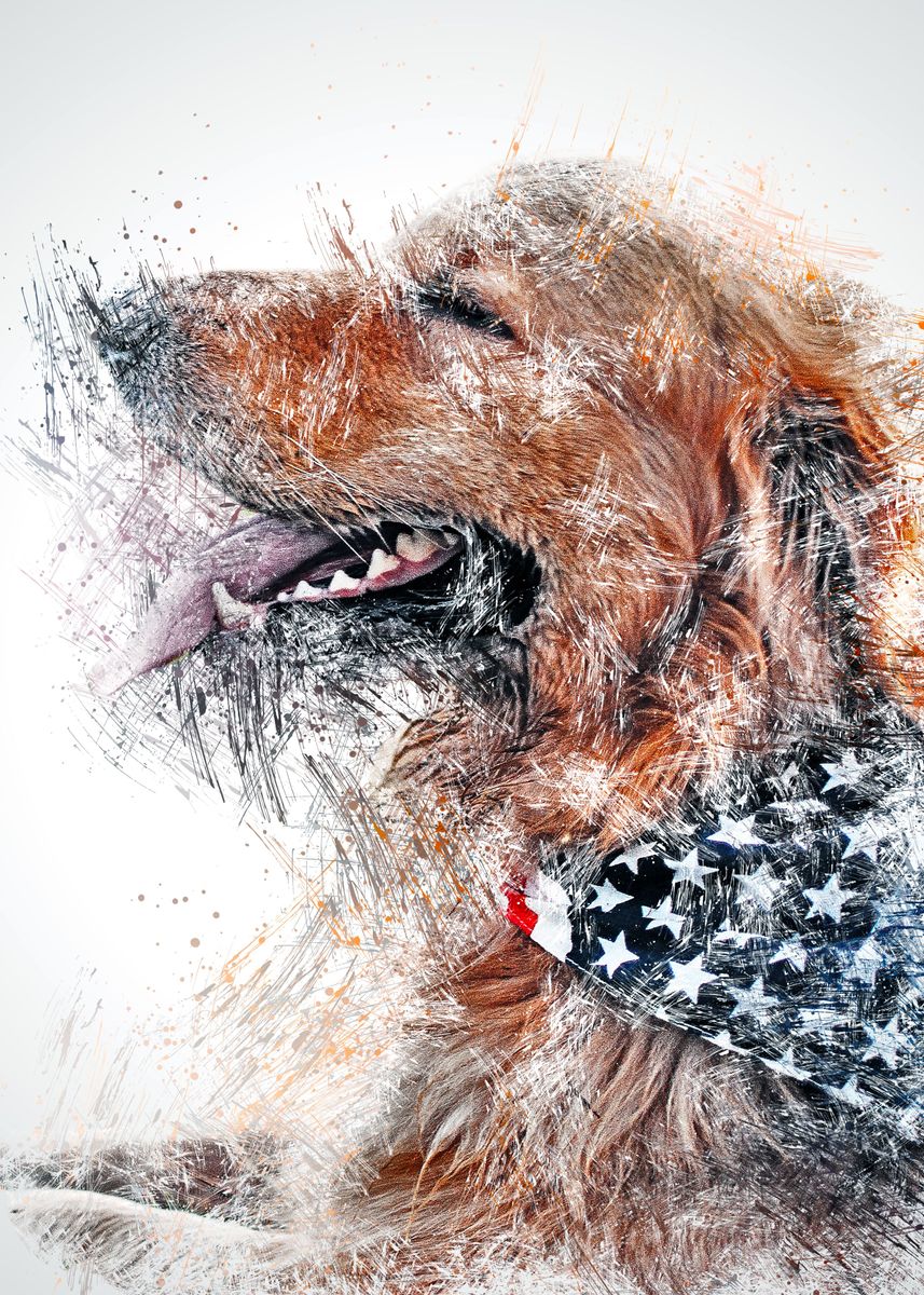 'dog pet' Poster, picture, metal print, paint by Mas Nono | Displate