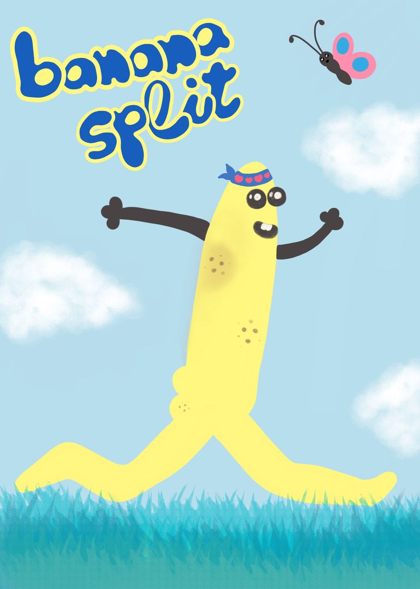 'Banana split' Poster by Sara Naglic Curis | Displate