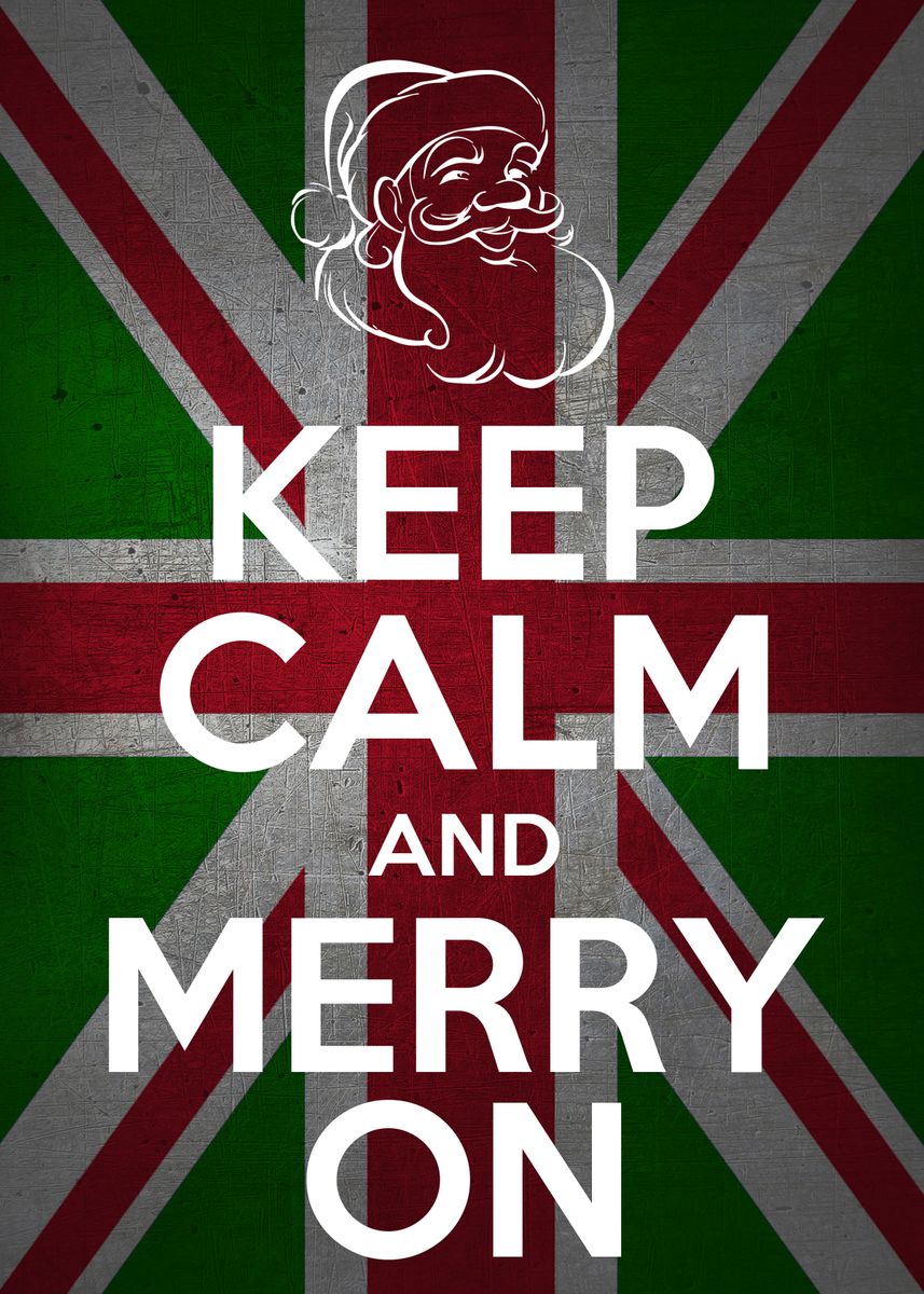 'Funny Holidays Keep Calm 2' Poster, picture, metal print, paint by ...