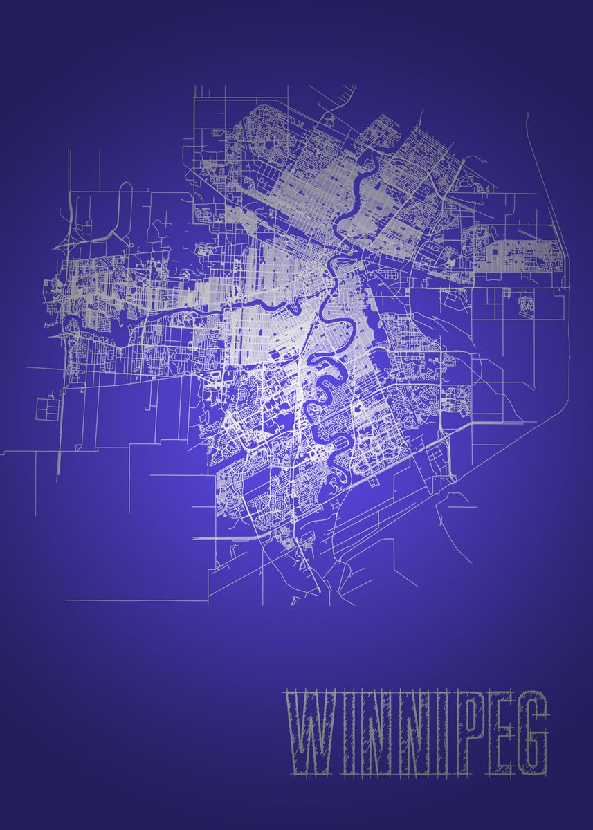 'Winipeg' Poster by Olek | Displate