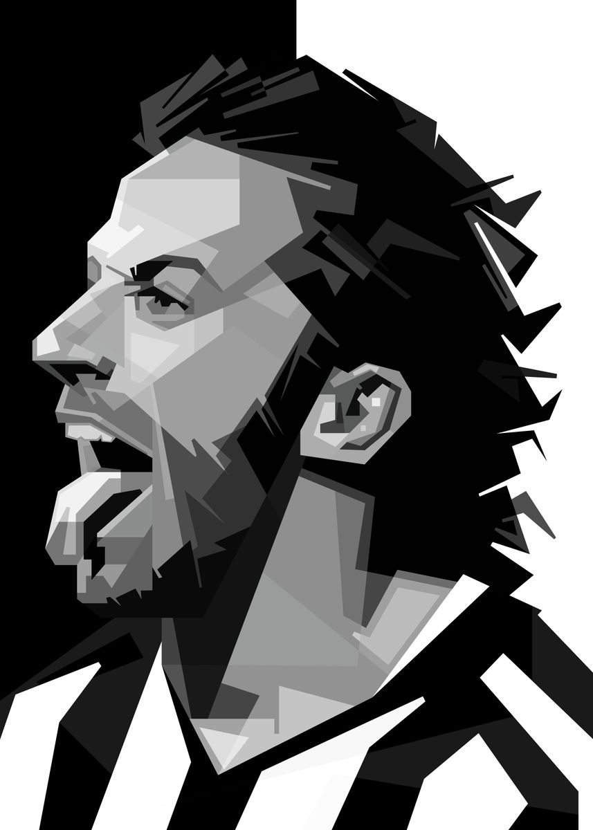 'Alesandro Del Piero' Poster by Yusuf Dedi Wijaya | Displate