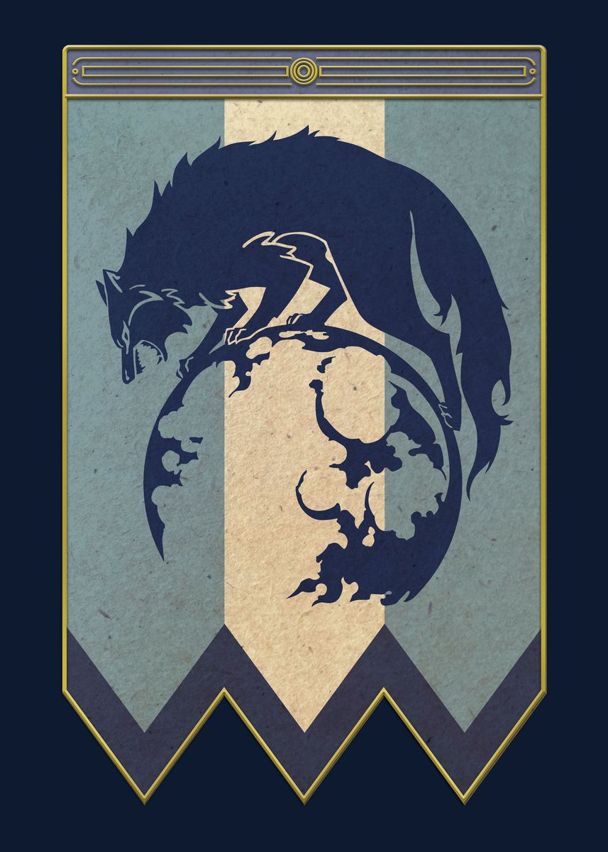 'Ashen Wolves' Poster, picture, metal print, paint by Retro Freak ...