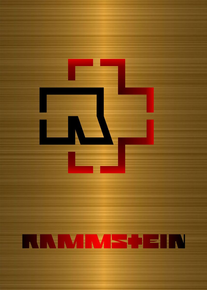 'Rammstein Gold' Poster, picture, metal print, paint by Tony Müller ...