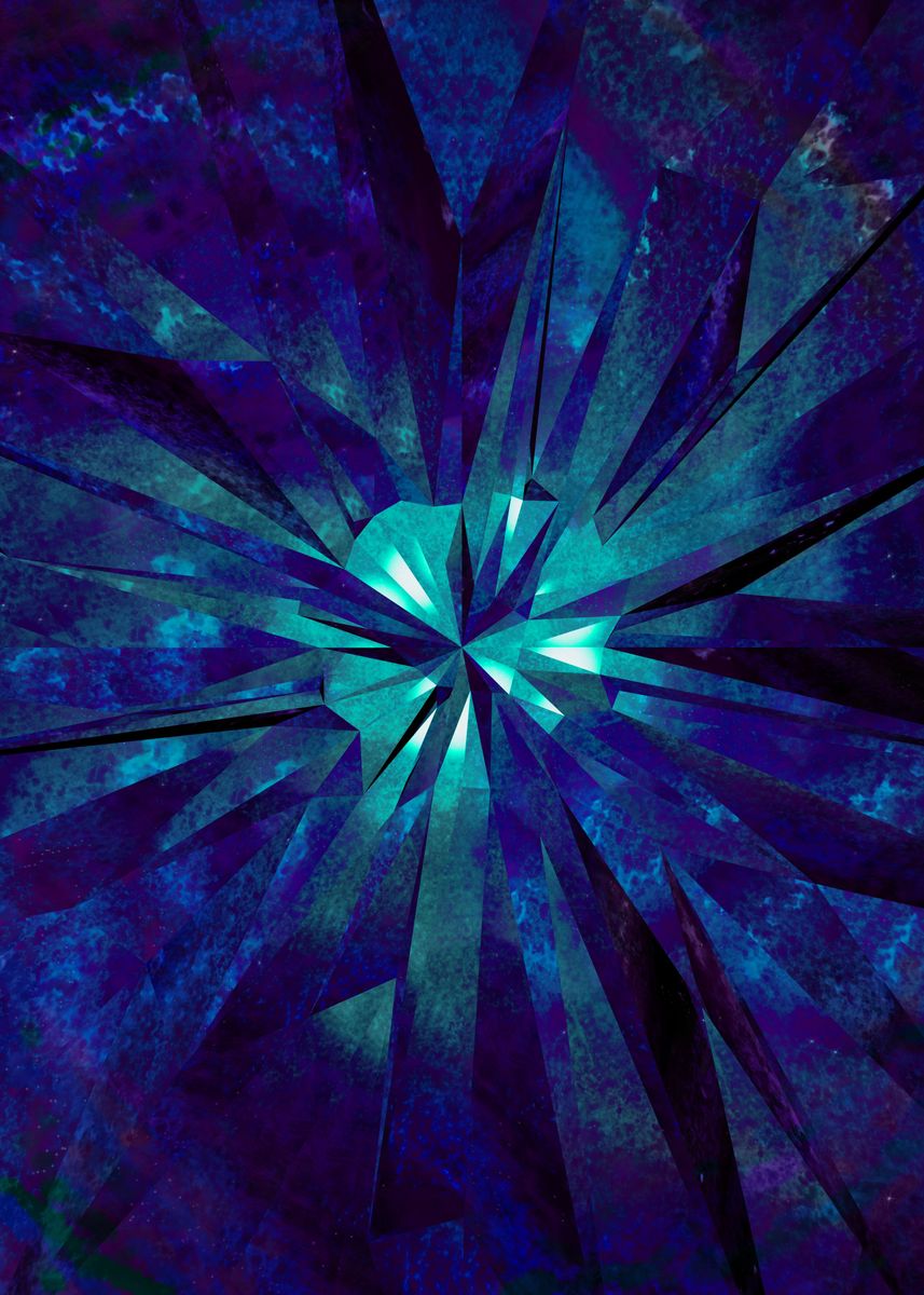 'Broken Galaxy Alt' Poster, picture, metal print, paint by NoNNee ...