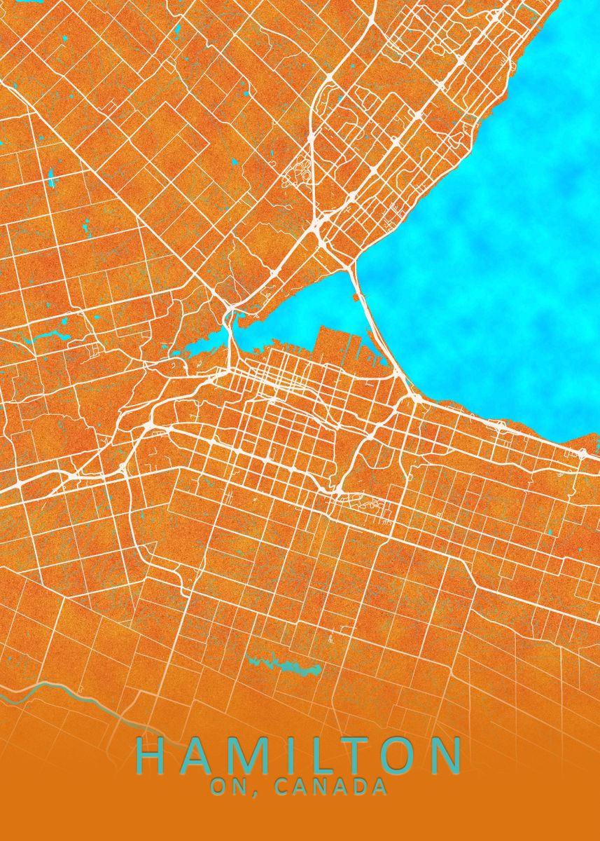 'Hamilton New Zealand City' Poster, picture, metal print, paint by City ...