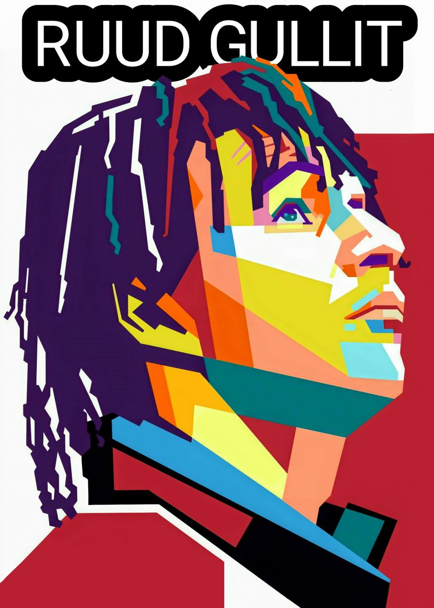 'Ruud Gullit' Poster, picture, metal print, paint by Poernama Sahroe ...