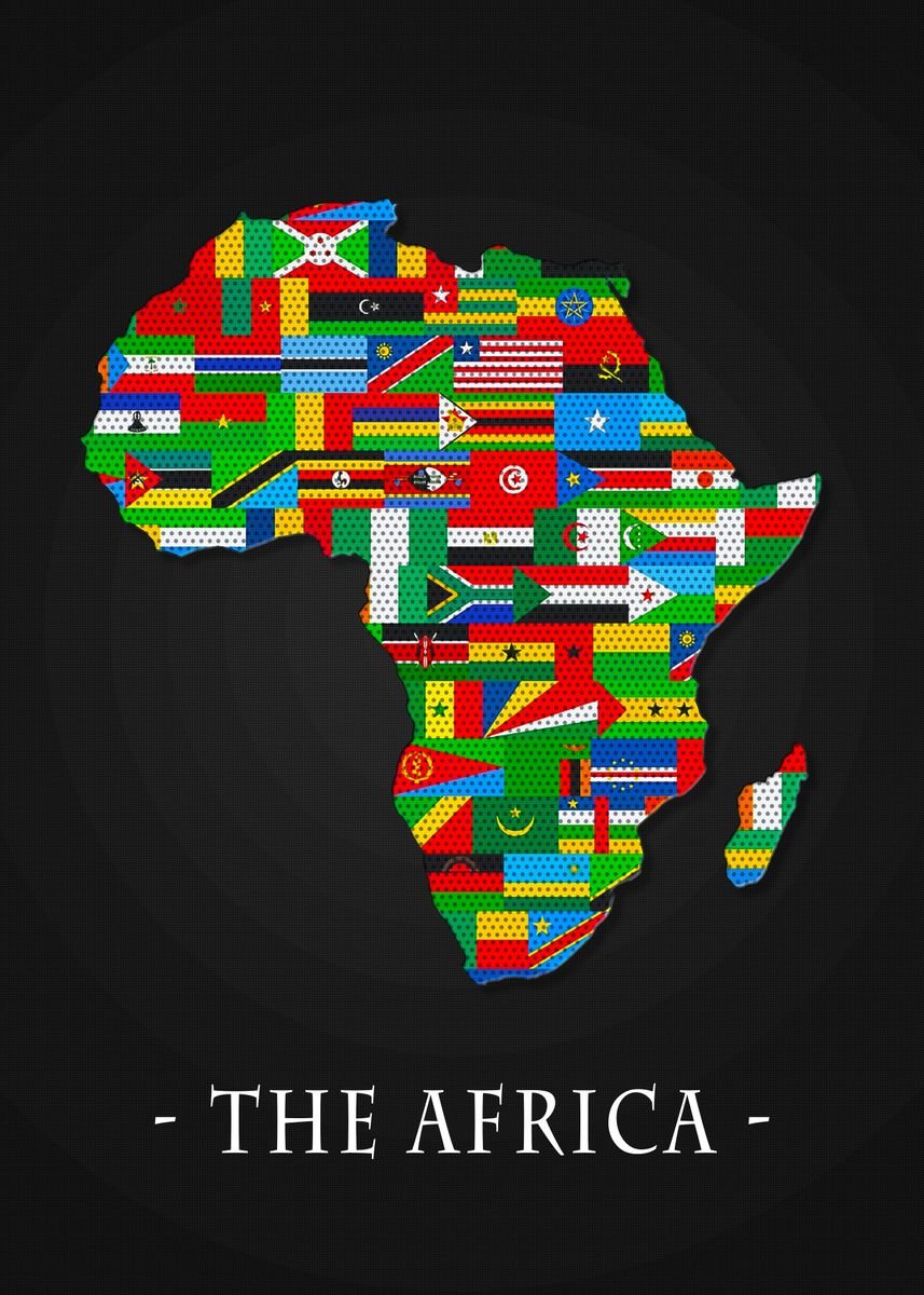 'The African' Poster, picture, metal print, paint by MK Store | Displate