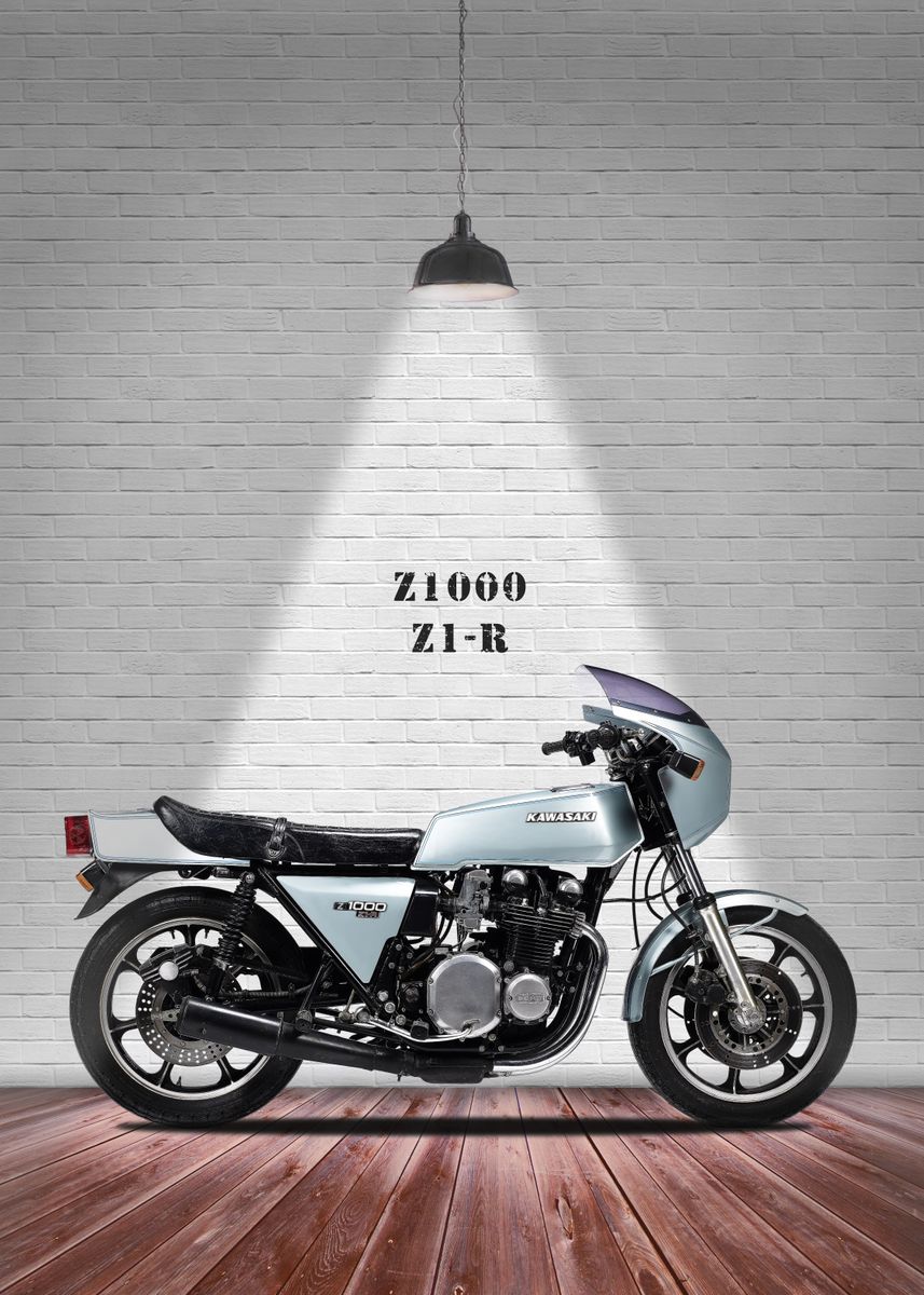 'The Z1000 Z1R Motorcycle' Poster, picture, metal print, paint by ...