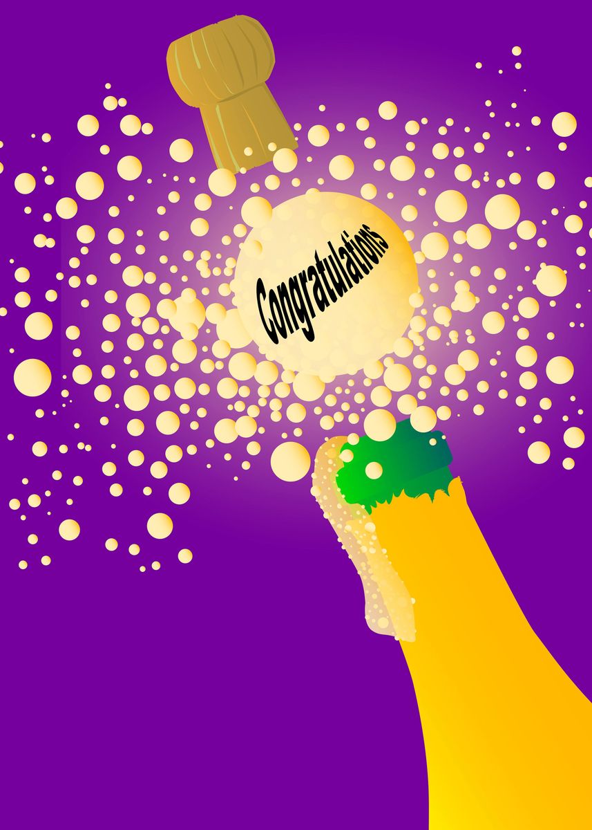 'Congratulations' Poster by HomeStead Digital | Displate