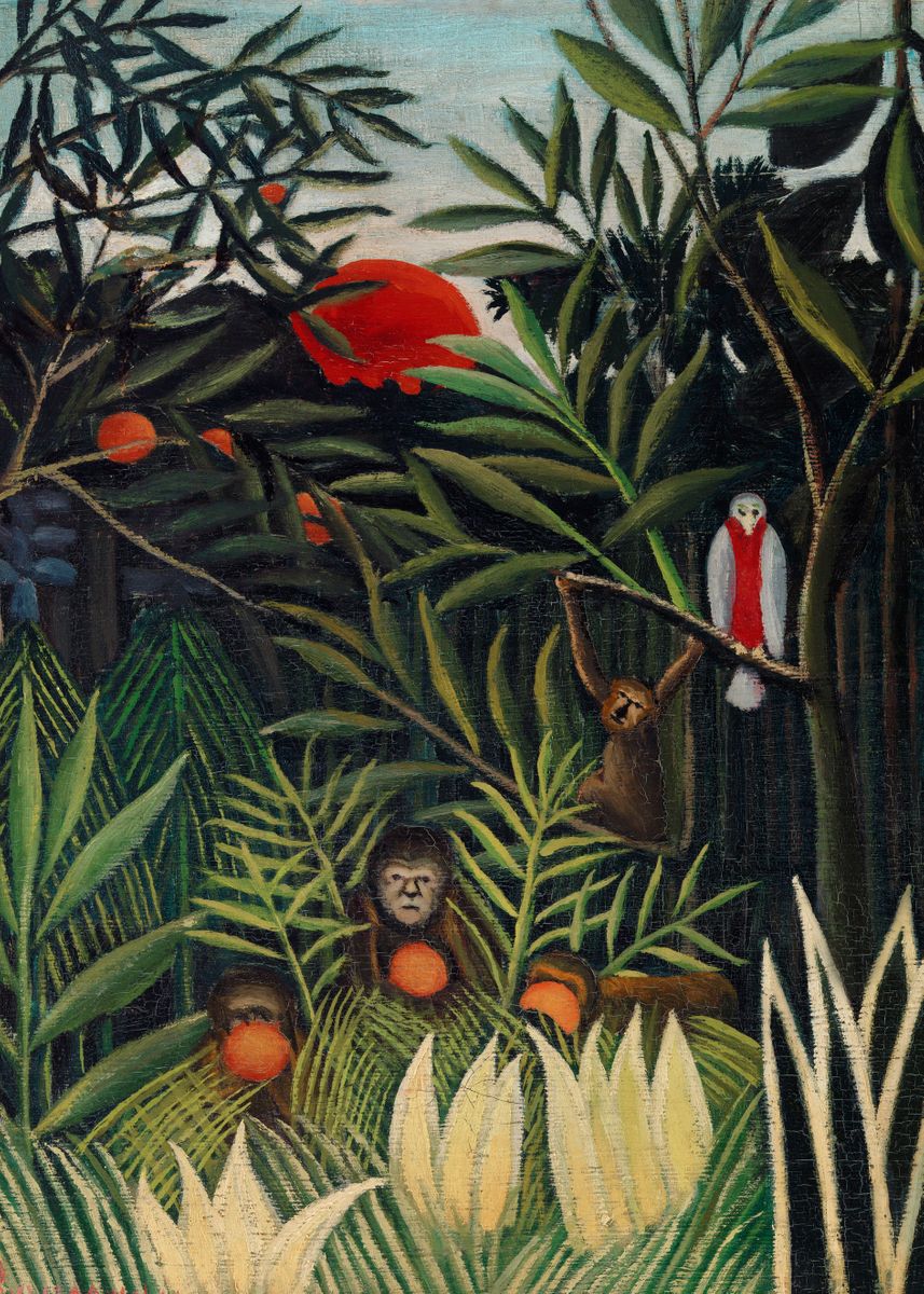 'Monkeys in the Jungle ' Poster by Vintage Designs | Displate