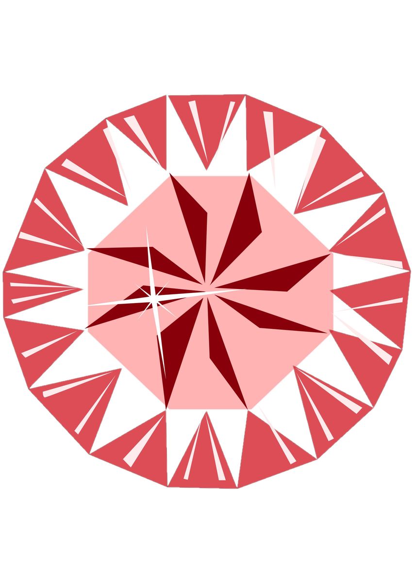 'Ruby' Poster, picture, metal print, paint by HomeStead Digital | Displate