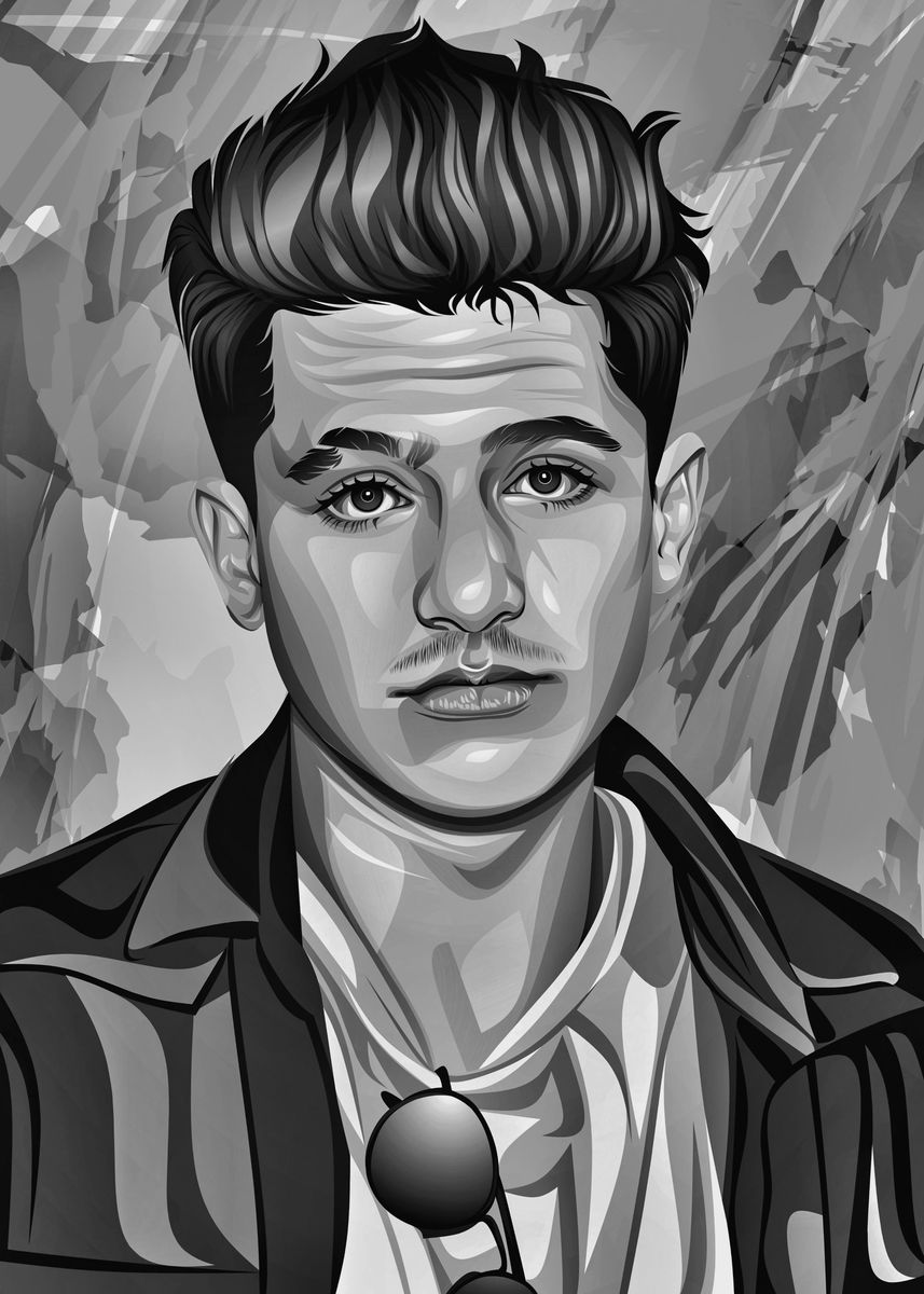 'charlie puth illustration' Poster, picture, metal print, paint by Maad ...