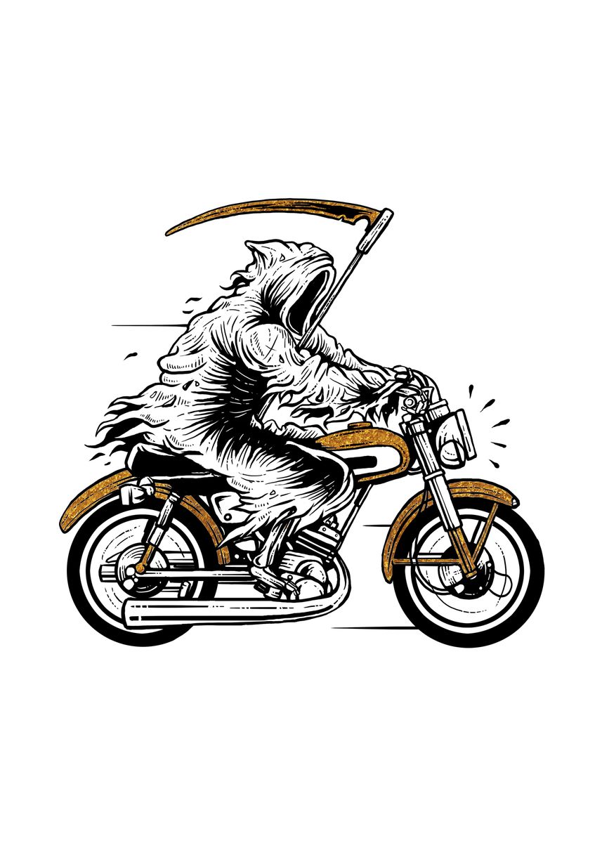 'Reaper Racer' Poster by Ralph Frankenberg | Displate