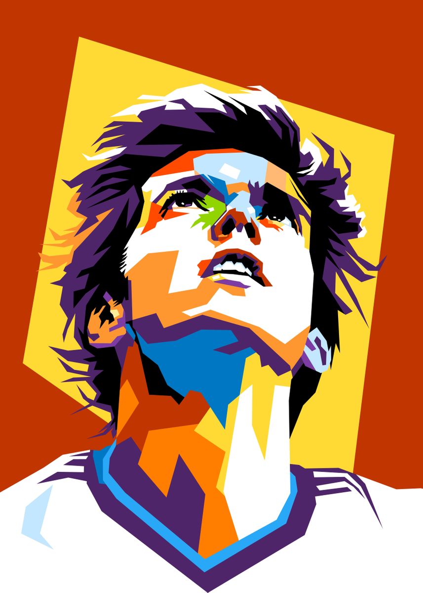 'Ricardo Kaka' Poster, picture, metal print, paint by Beny Rahmat ...