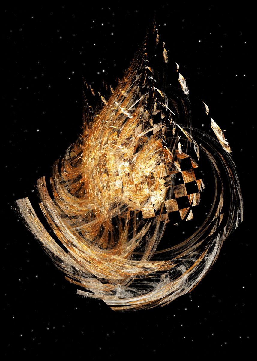 'Drop of gold' Poster, picture, metal print, paint by Sarcastic Design ...