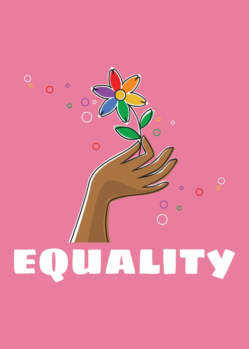 'LGBT Equality' Poster, picture, metal print, paint by Lucky Art | Displate