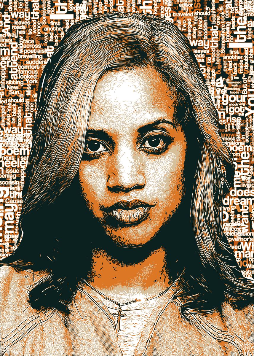 'Dascha Polanco Artwork' Poster, picture, metal print, paint by Rizky ...